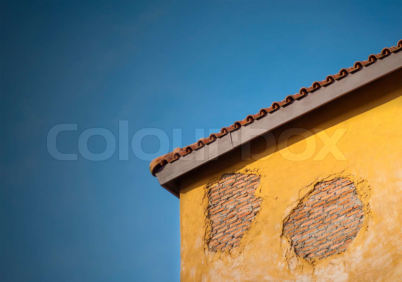 Gamle gule mur | Stock foto | Colourbox