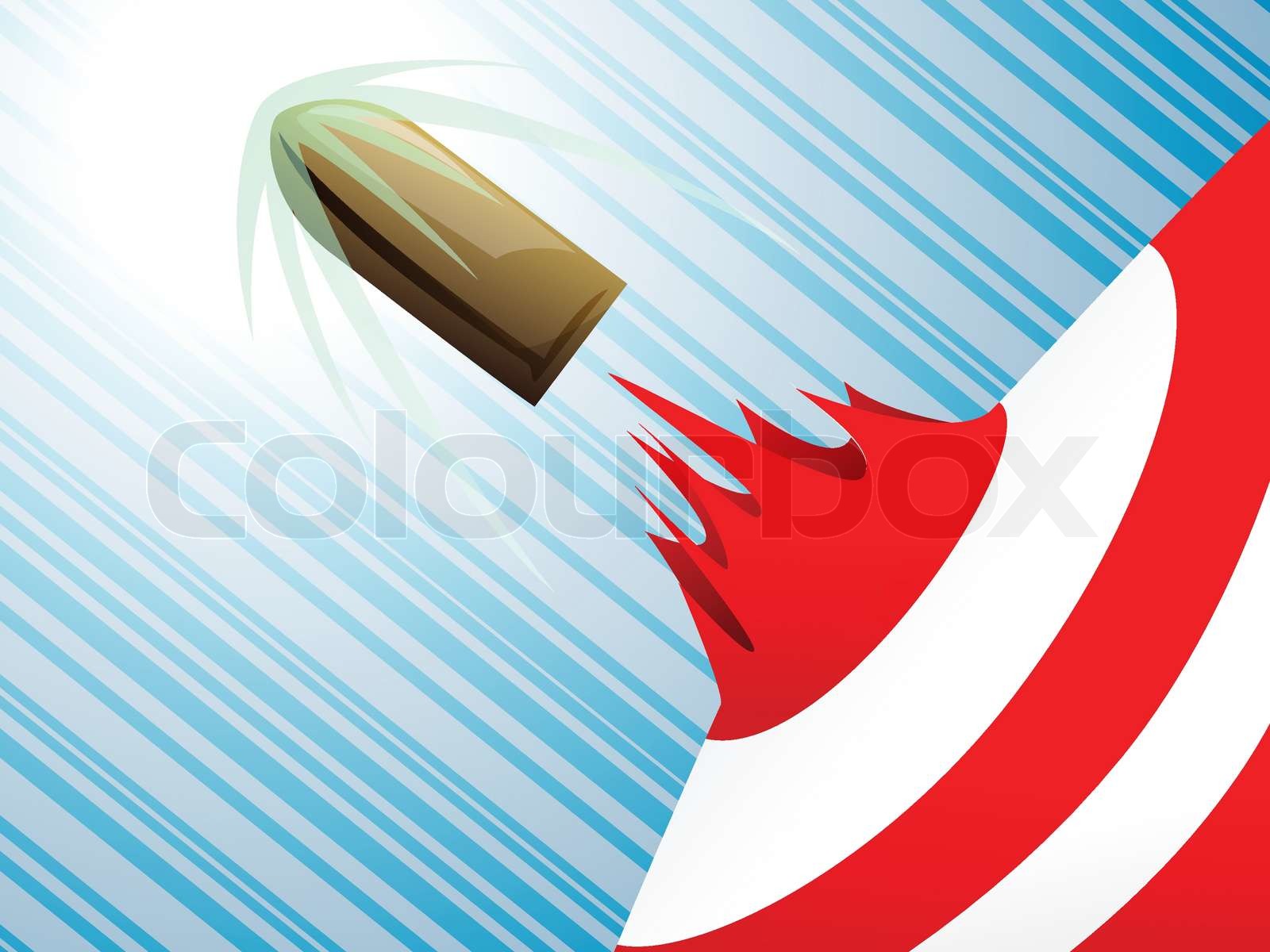 bullet hit target | Stock vector | Colourbox