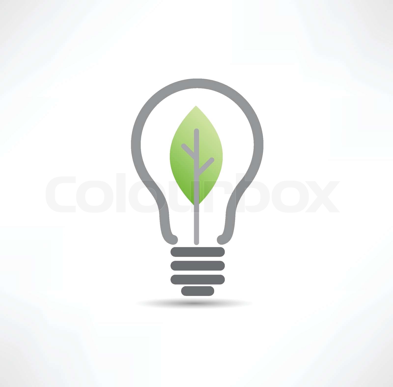 Eco bulb icon | Stock vector | Colourbox