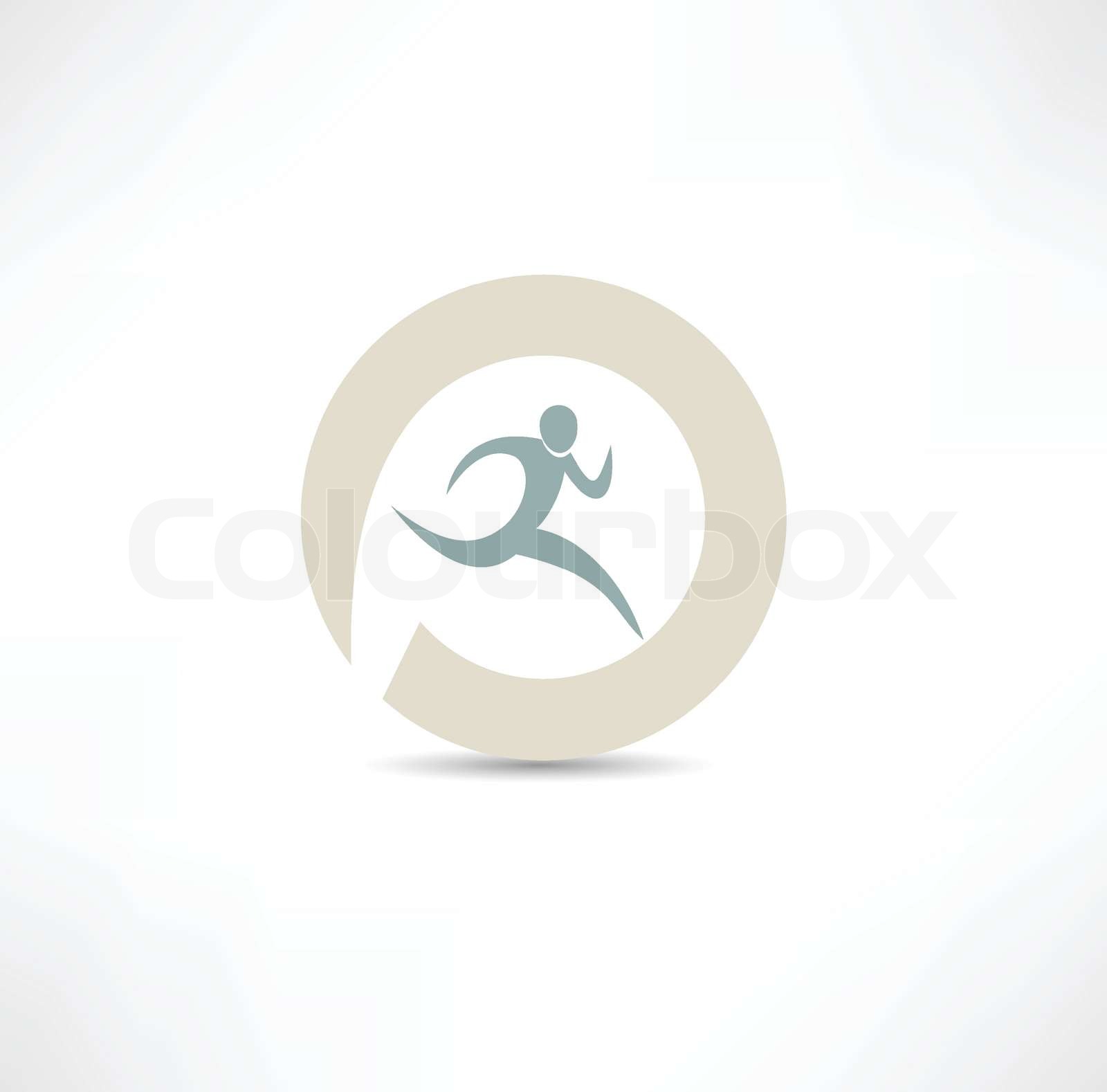 runner icon | Stock vector | Colourbox