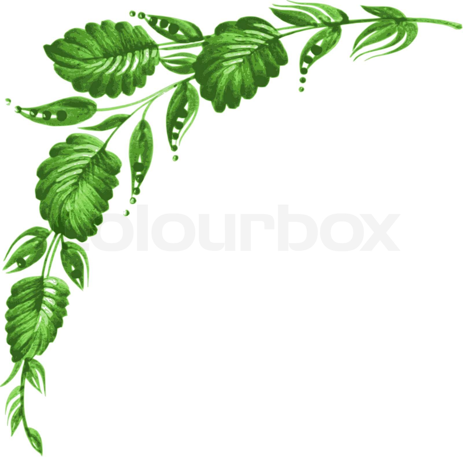 dekorative floral hjørne | Stock vektor | Colourbox
