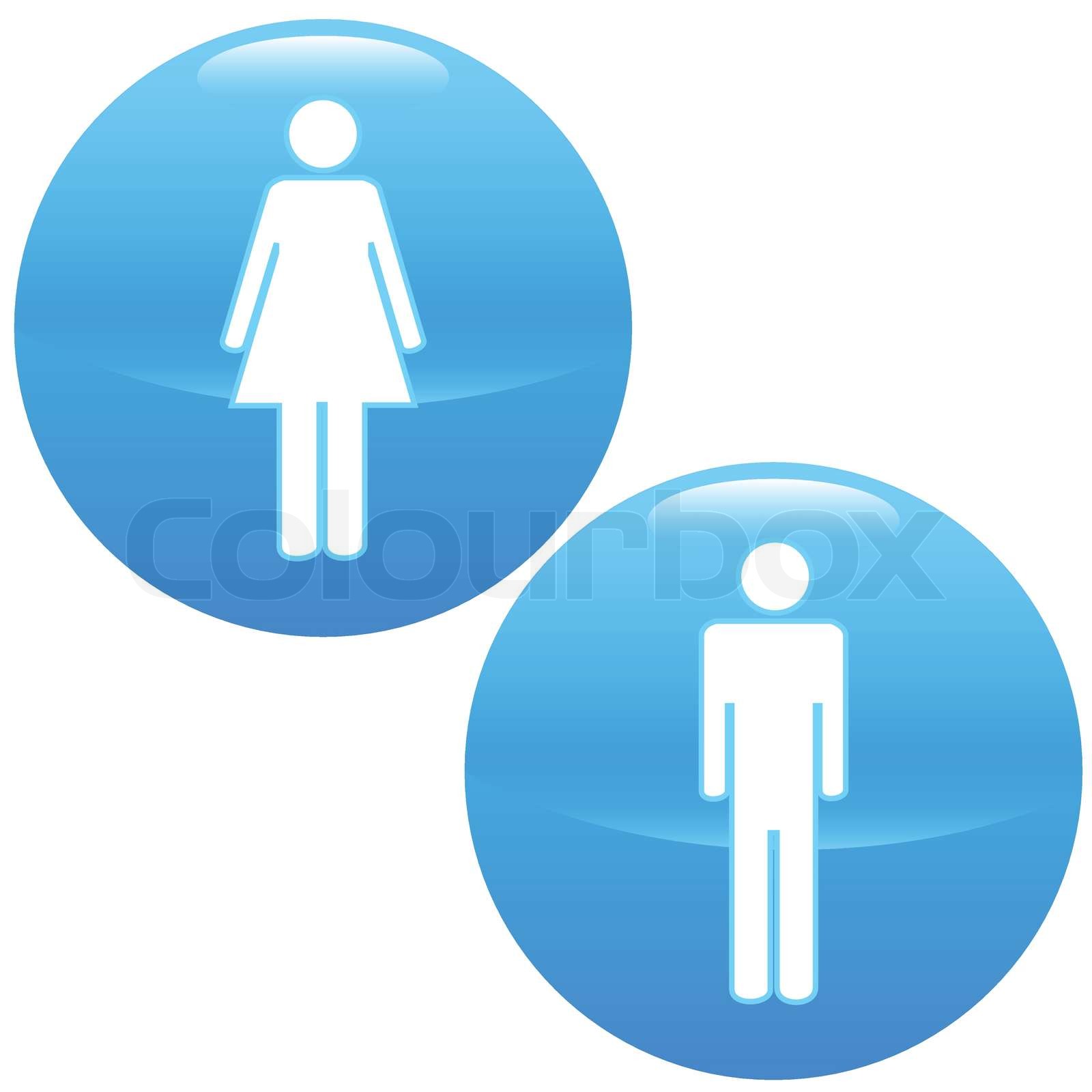 Men and women logo | Stock vector | Colourbox