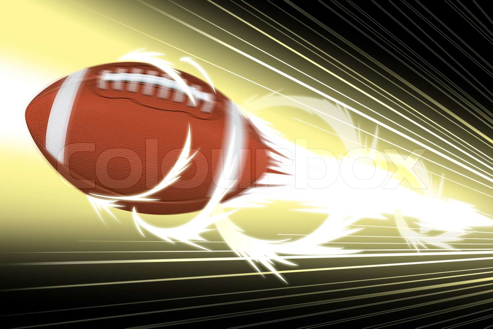 Football flying | Stock image | Colourbox