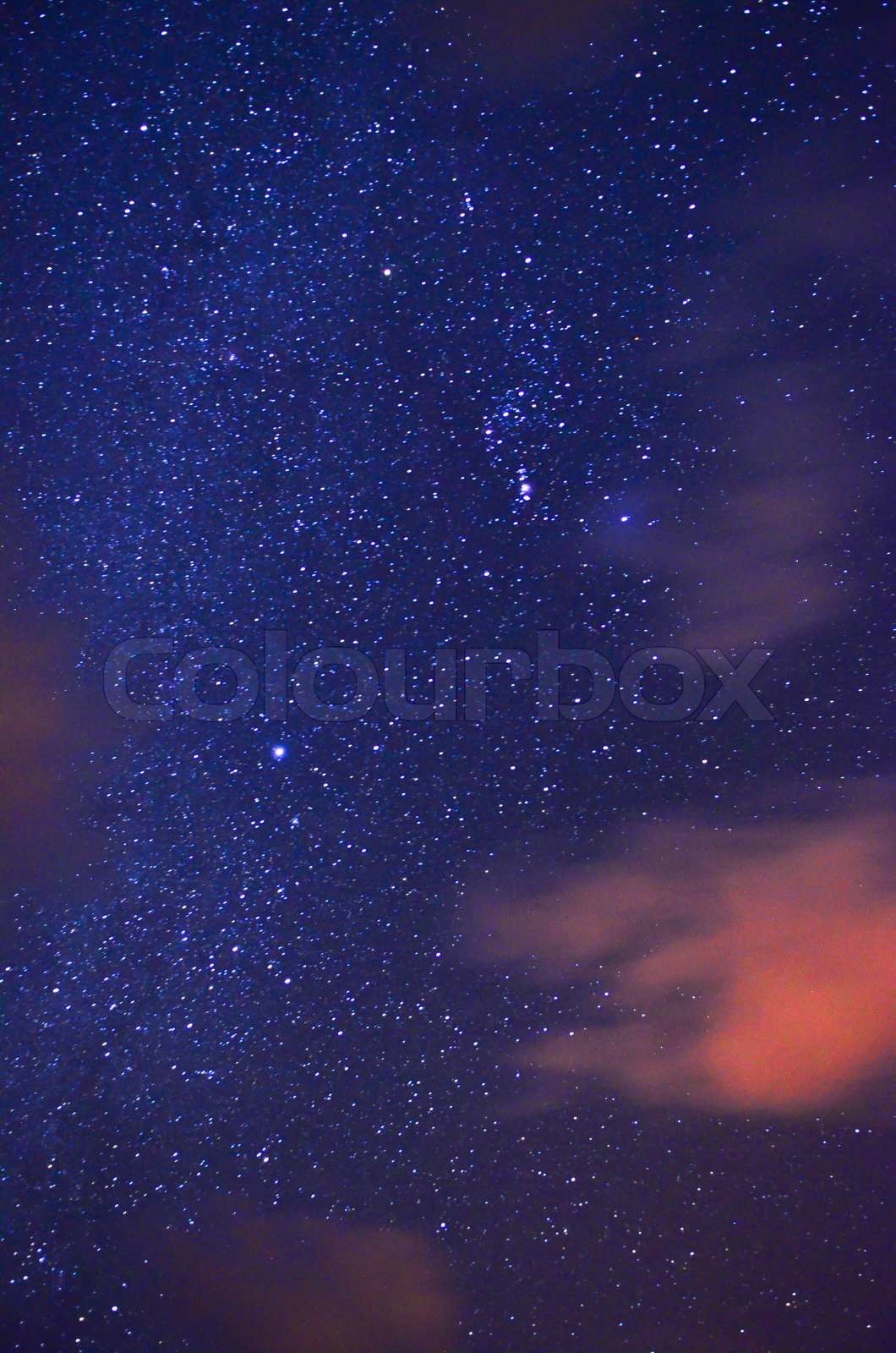 Night himmel med stjerner | Stock foto | Colourbox