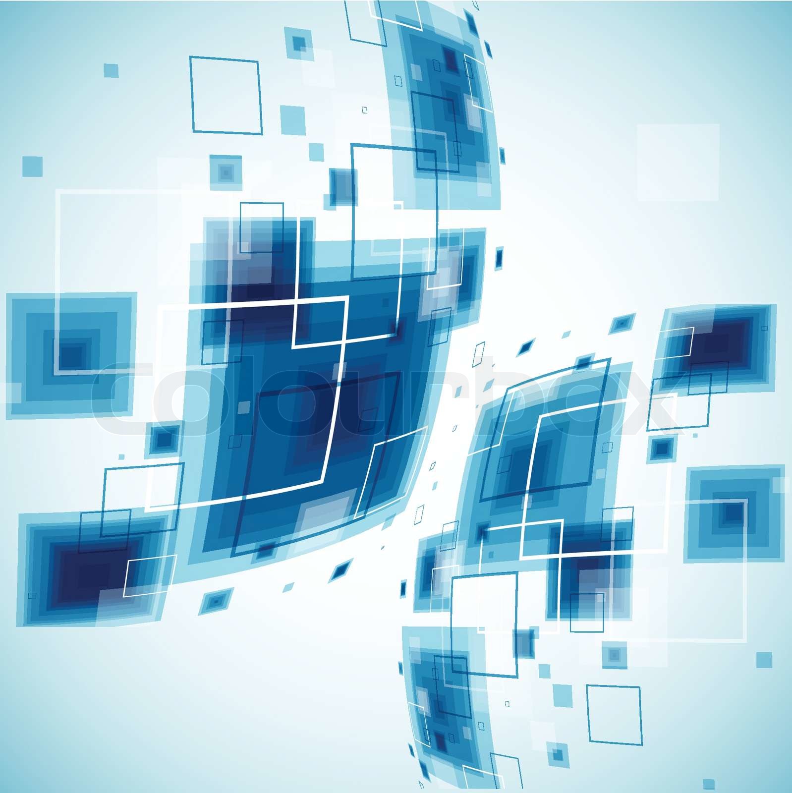 Blue technology background. Vector | Stock vector | Colourbox