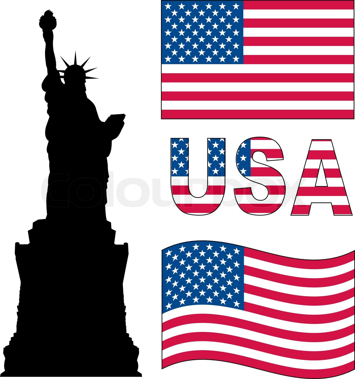 USA symbols | Stock vector | Colourbox