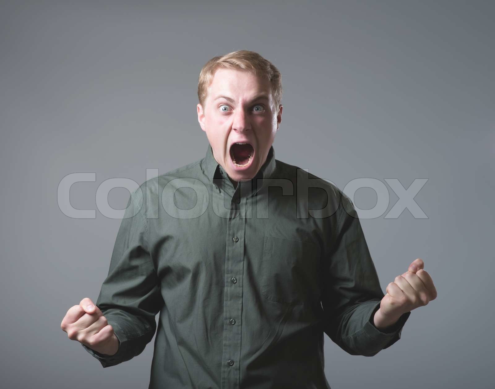 Angry man | Stock image | Colourbox