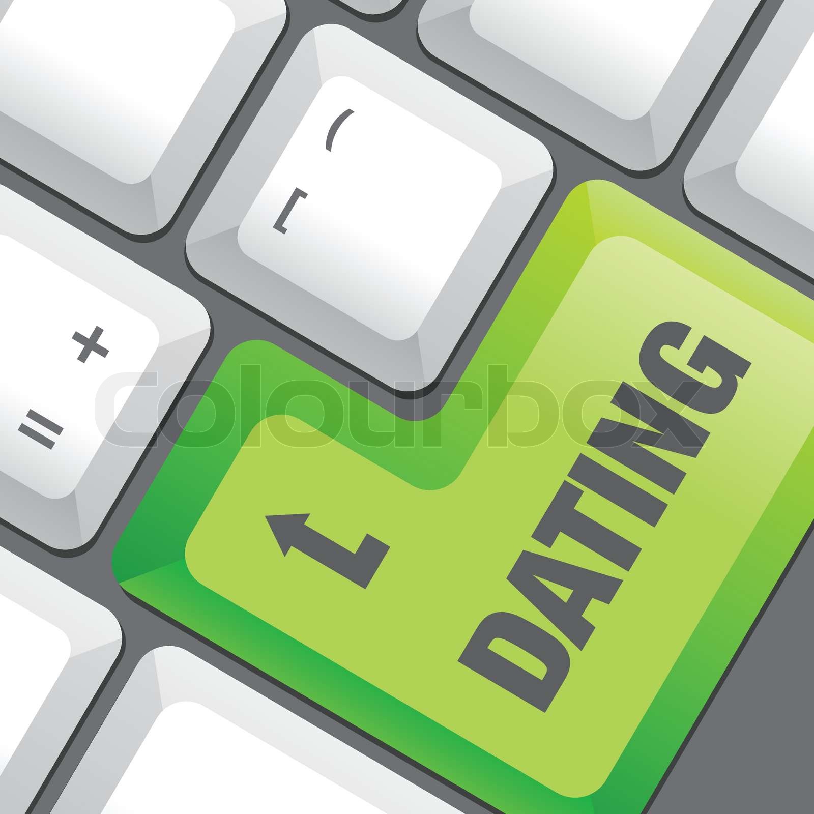 Dating button on a keyboard | Stock vector | Colourbox