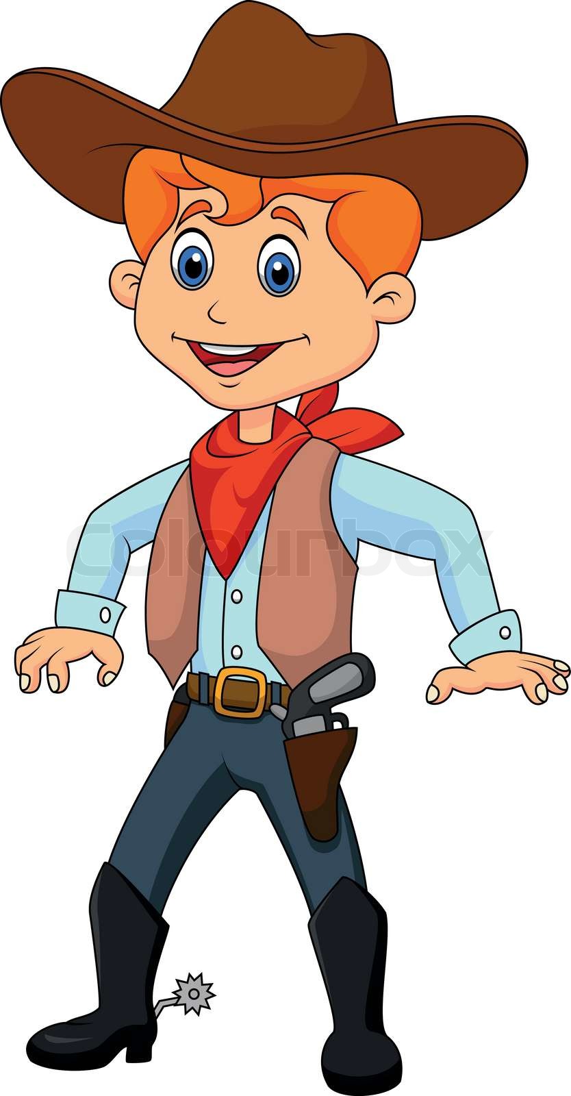 Cowboy cartoon | Stock vector | Colourbox