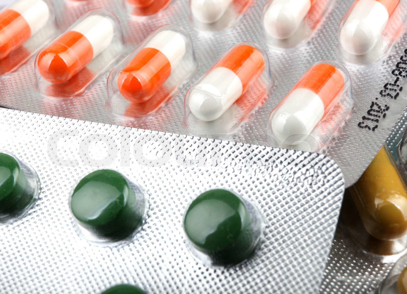 bunte Pillen | Stock Bild | Colourbox