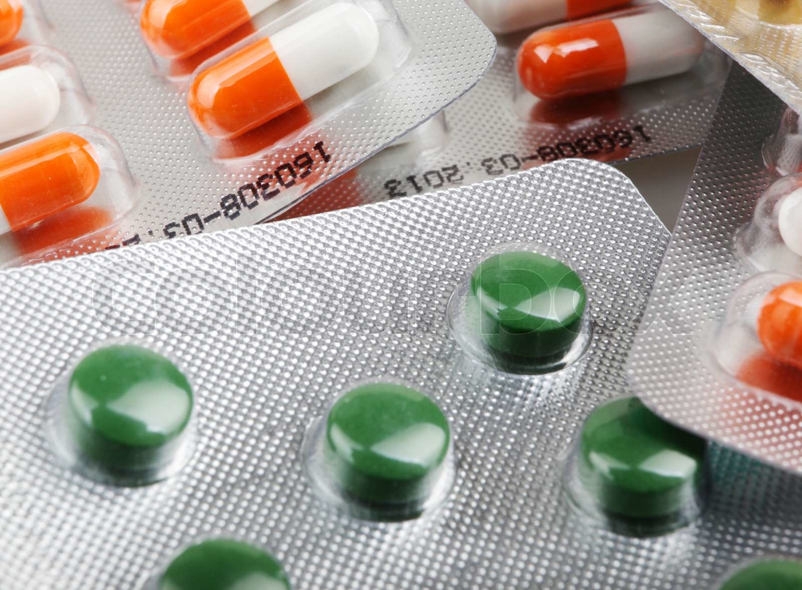 bunte Pillen | Stock Bild | Colourbox