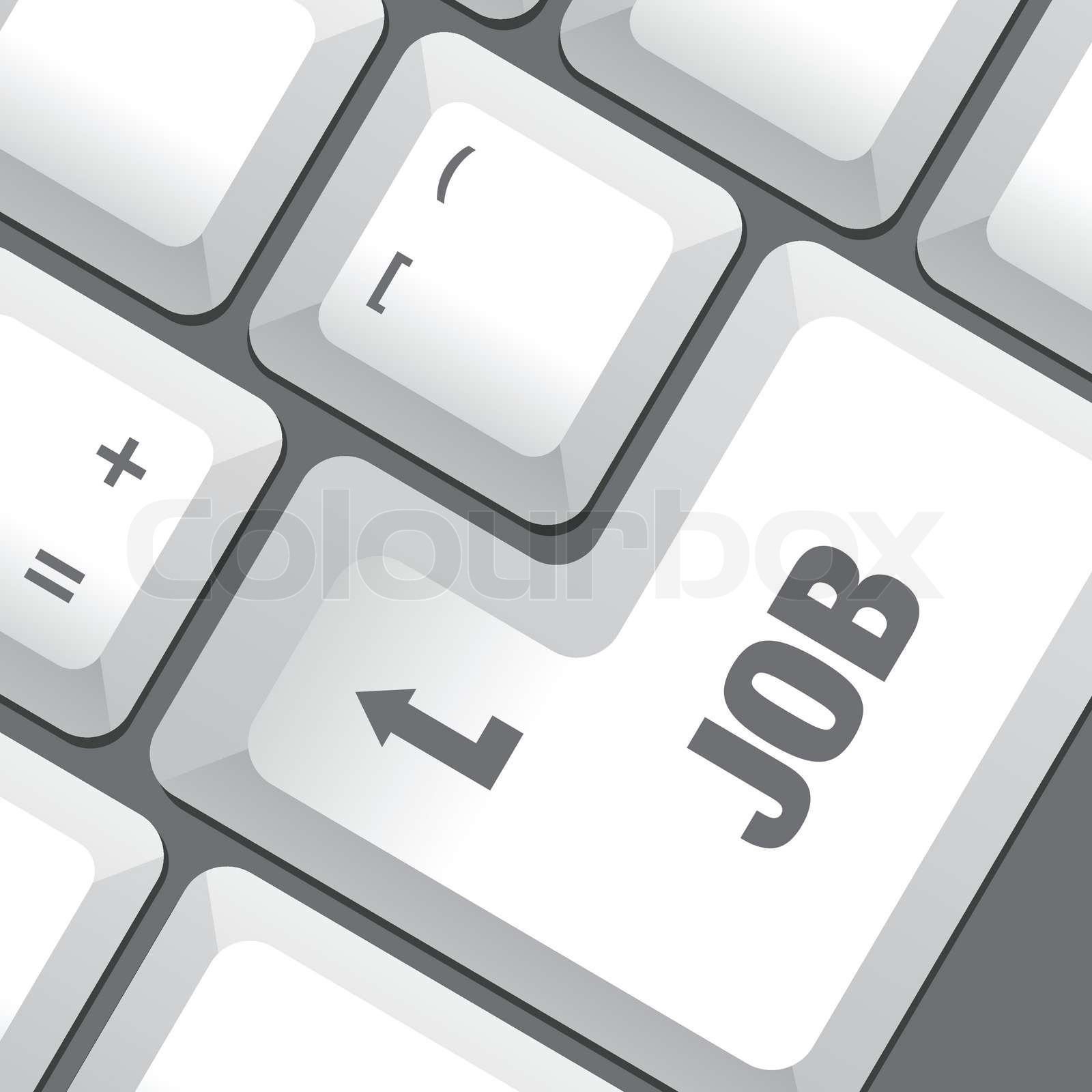 Job button vector illustration | Stock vector | Colourbox