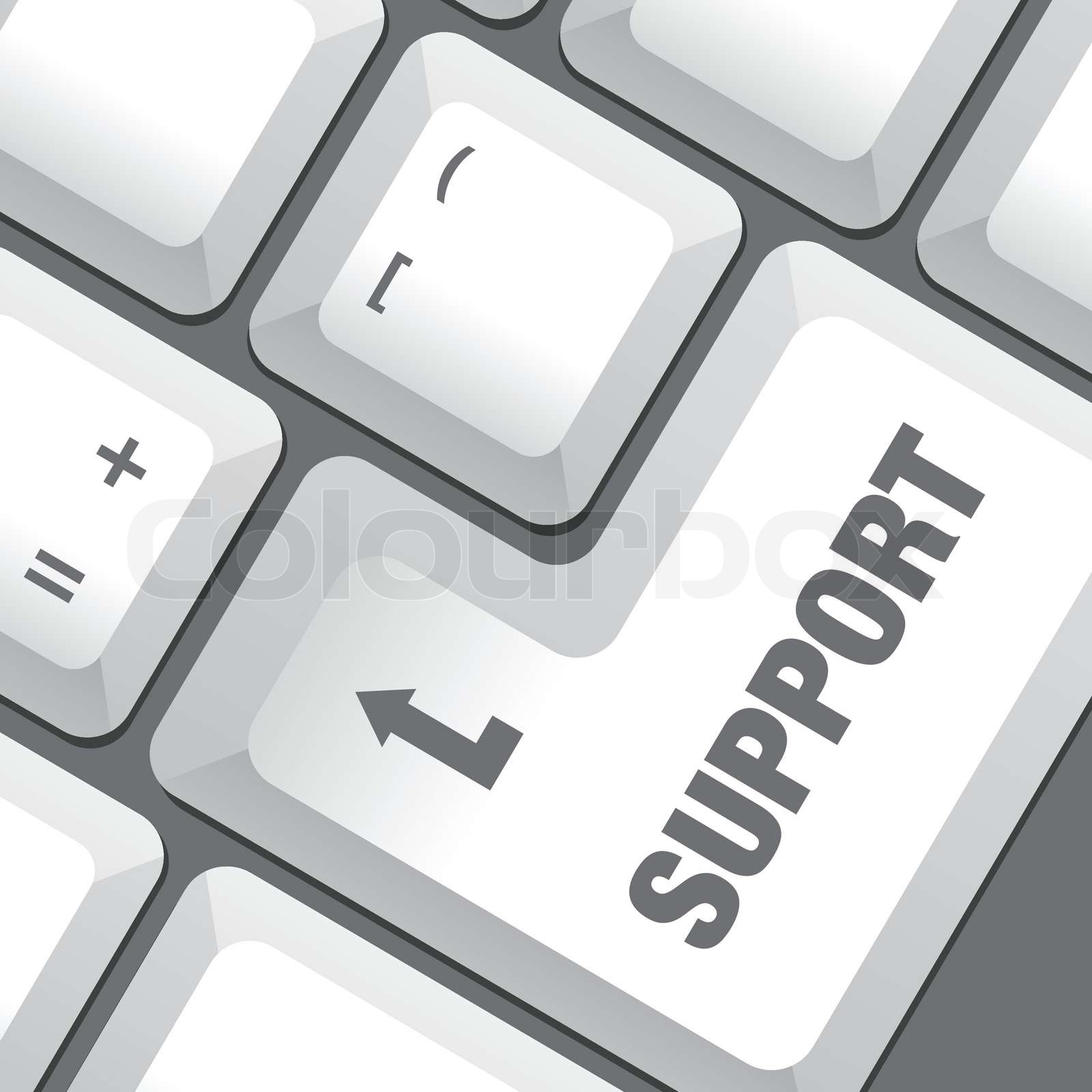 Support button vector illustration | Stock vector | Colourbox