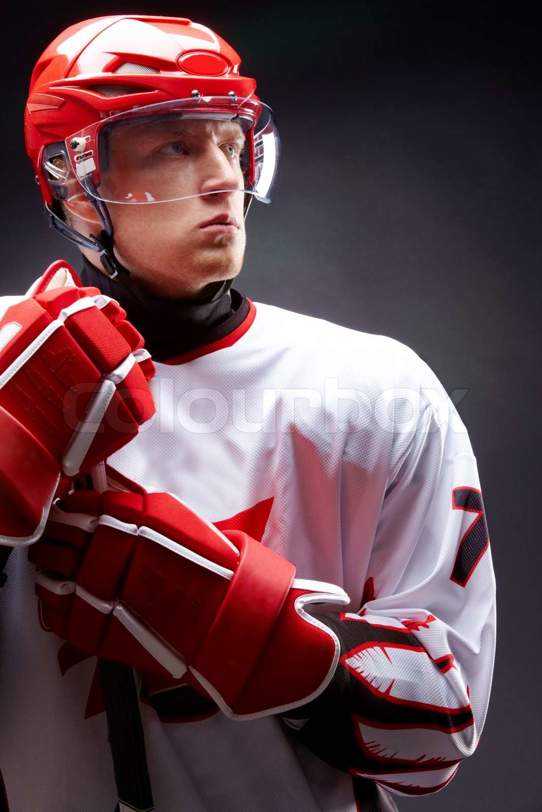 Hockey man | Stock image | Colourbox