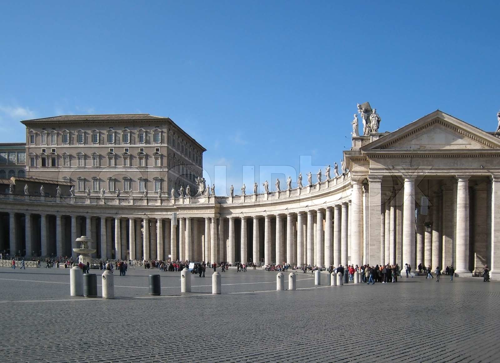 Colonnades at Saint Peters Square | Stock image | Colourbox