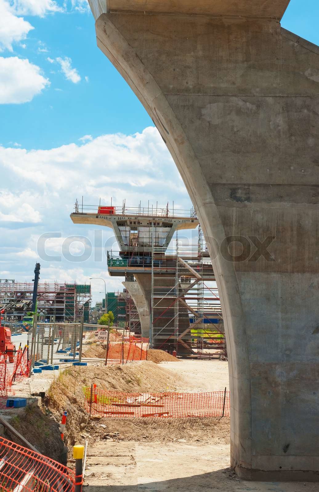 fragmentviewof the road under reconstruction | Stock image | Colourbox