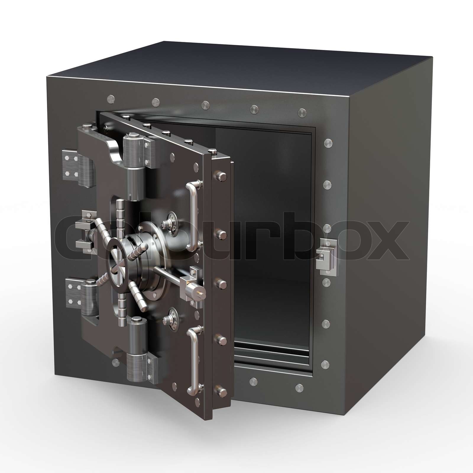 Safe in stainless steel Bank Vault | Stock image | Colourbox