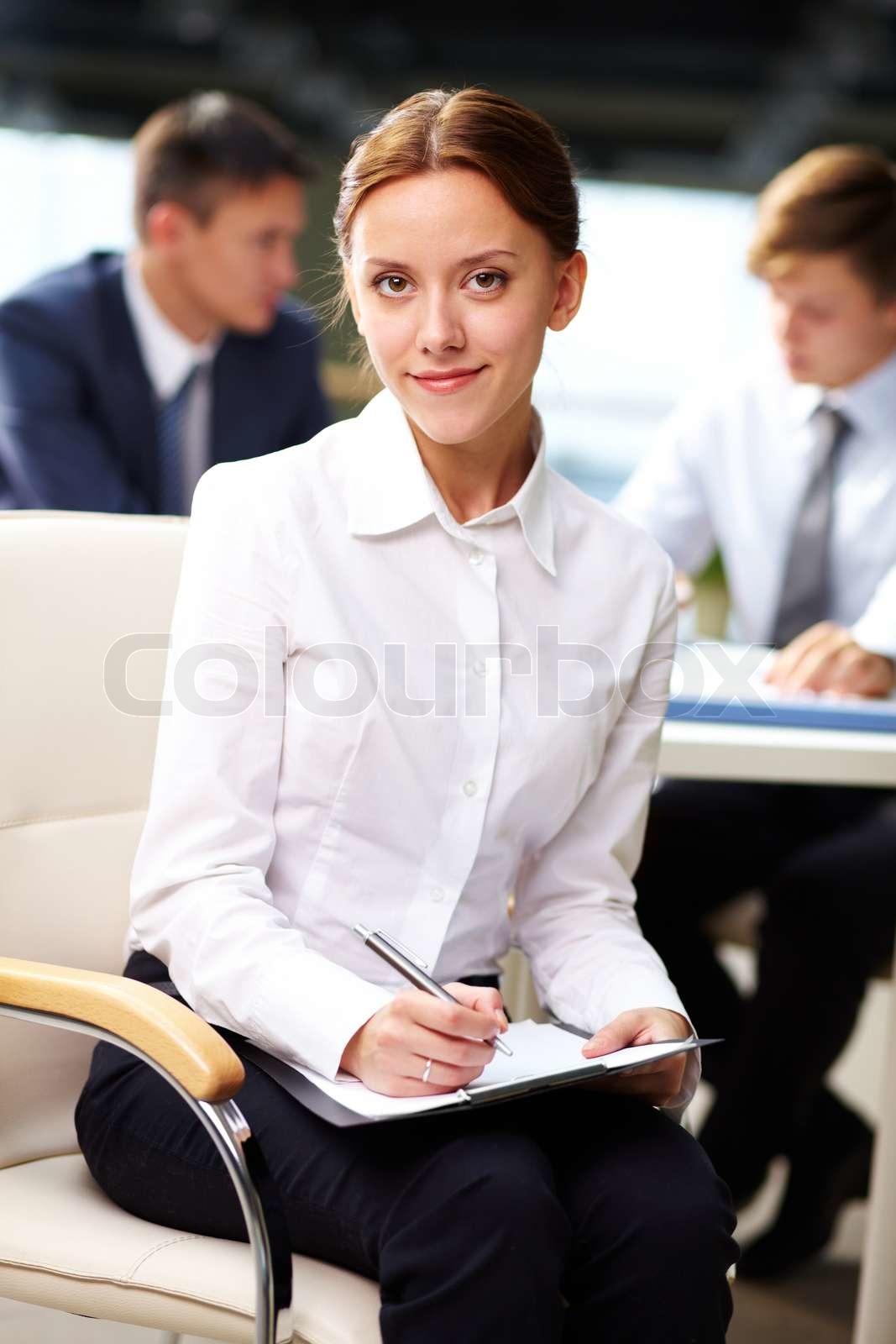 Secretary at work | Stock image | Colourbox