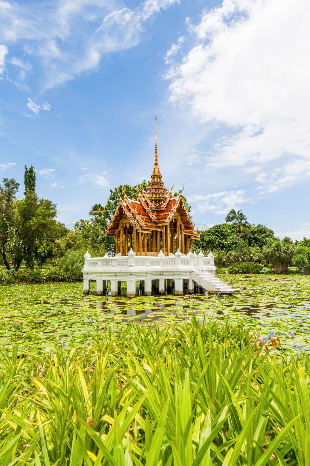 Thai temple on the water | Stock image | Colourbox