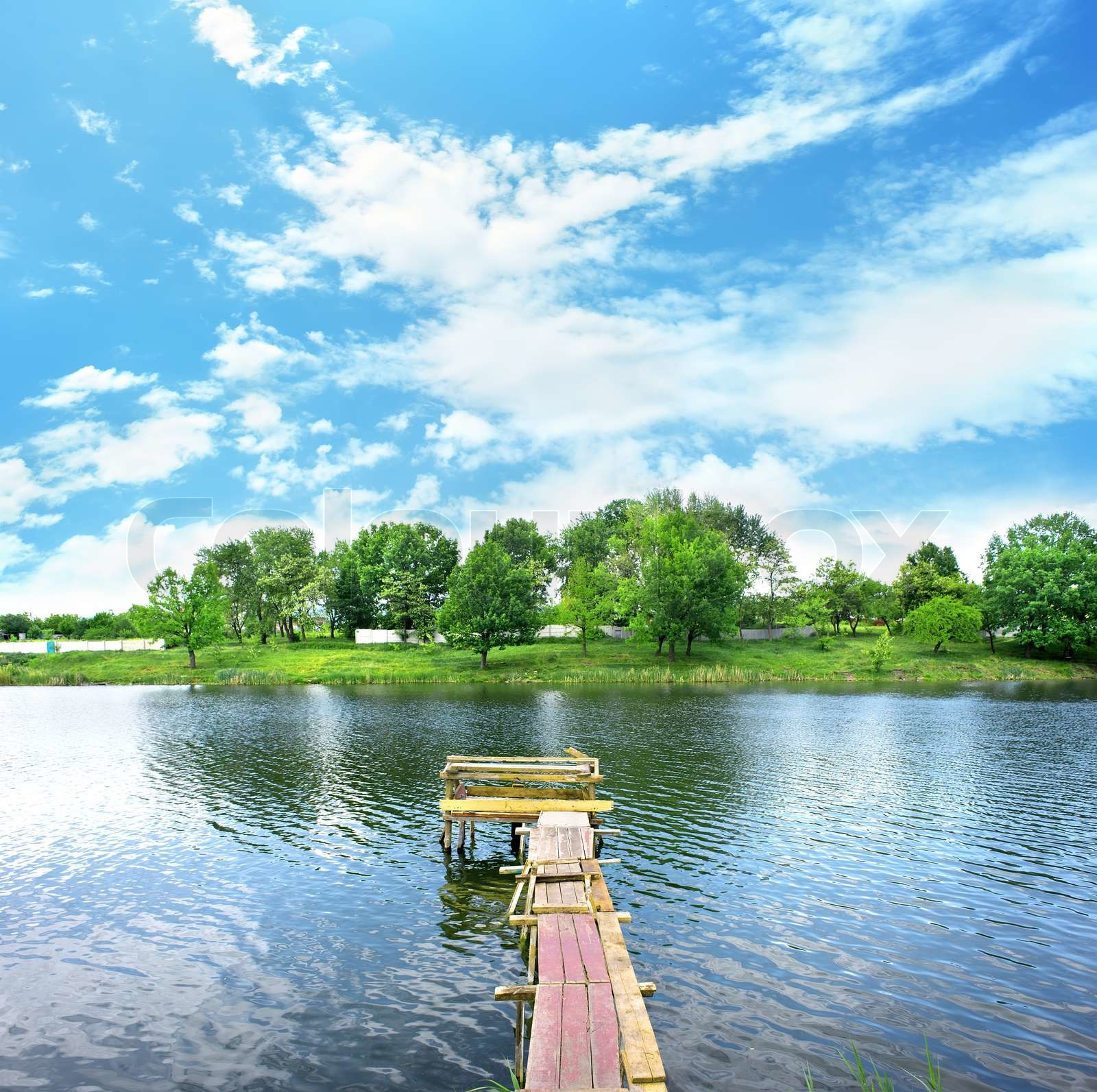 Wooden dock | Stock image | Colourbox