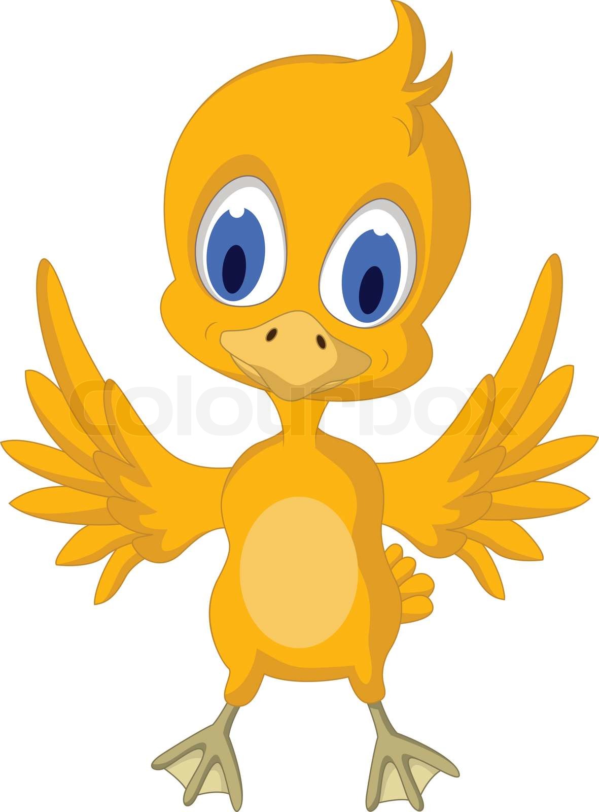 Cute chick cartoon | Stock vector | Colourbox