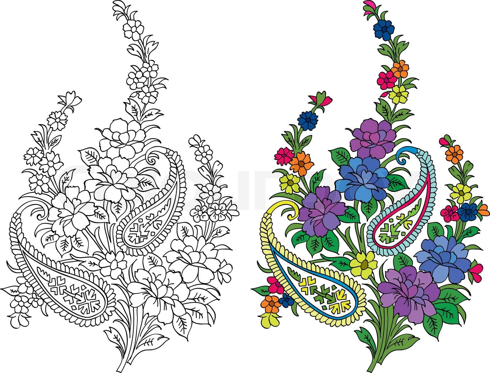 Indian motifs | Stock vector | Colourbox