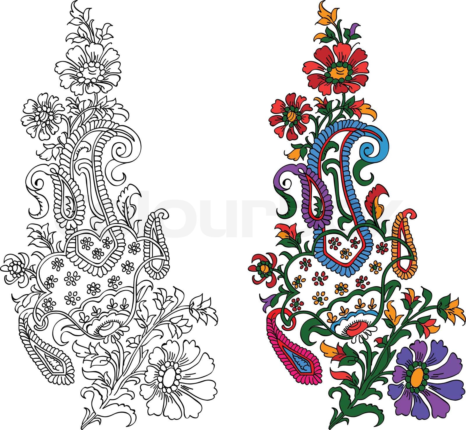 Indian motifs | Stock vector | Colourbox