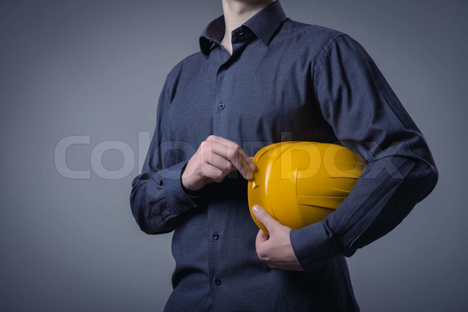 man with construction helmet | Stock image | Colourbox