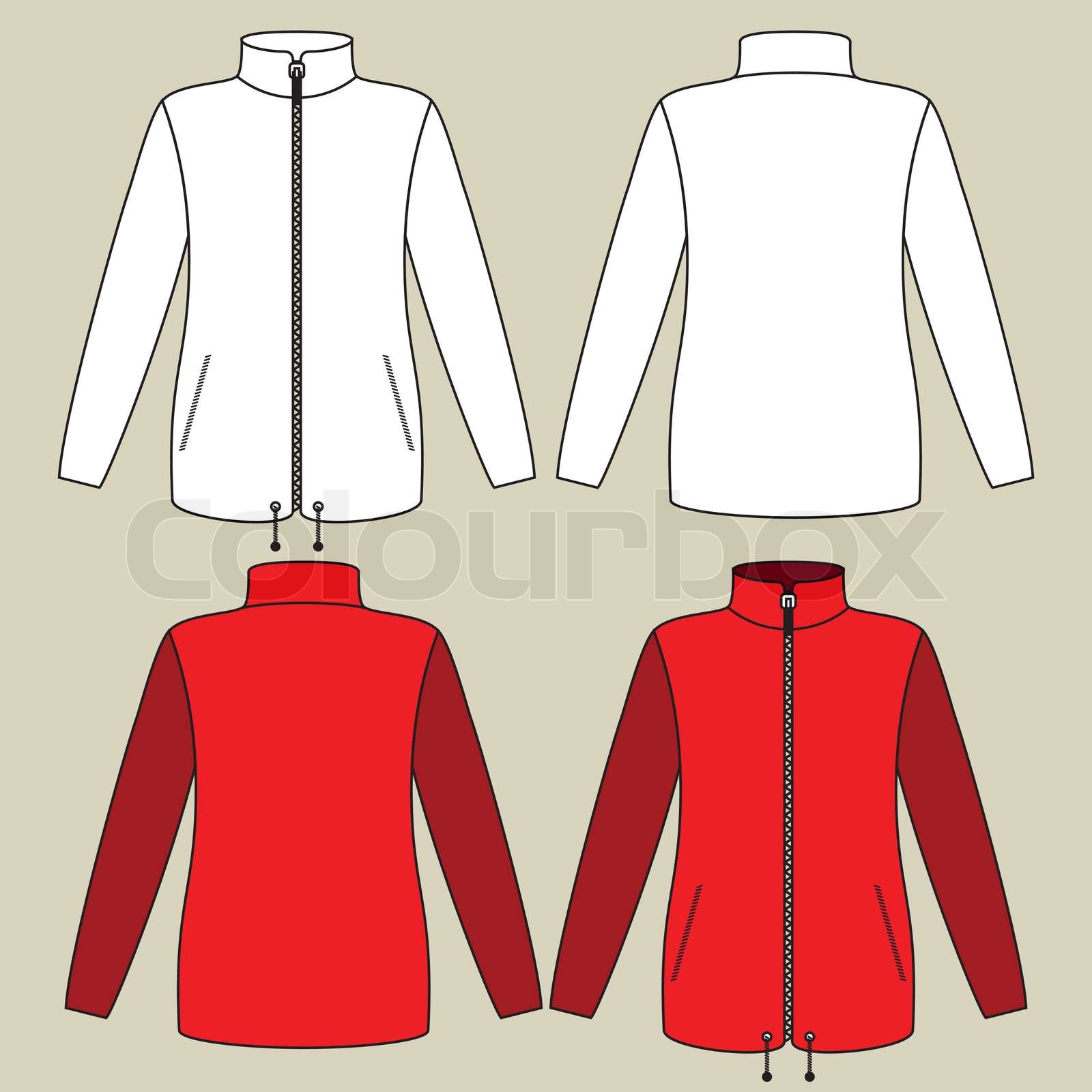 Jacket template | Stock vector | Colourbox