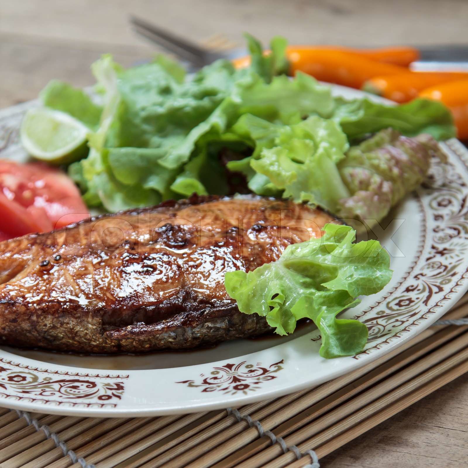 fish steak | Stock image | Colourbox