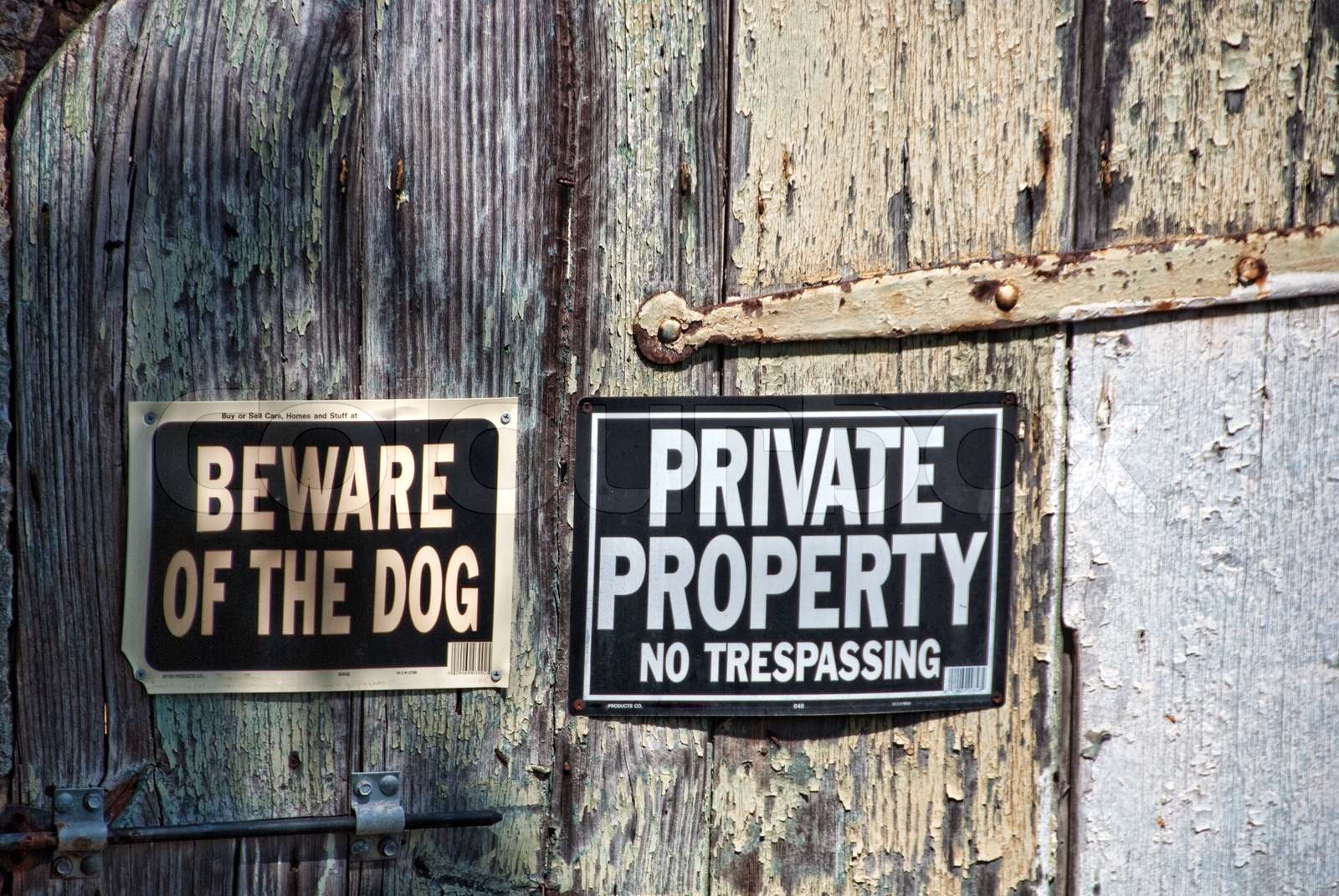 Signs in Saint Thomas | Stock Bild | Colourbox