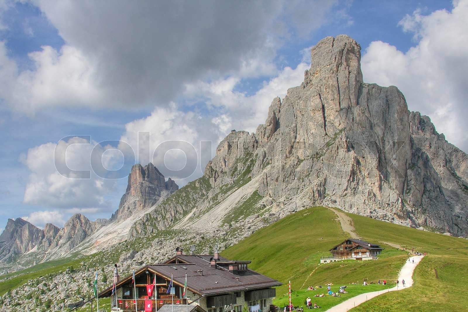 Dolomitterne , Italien , Sommer 2009 | Stock foto | Colourbox