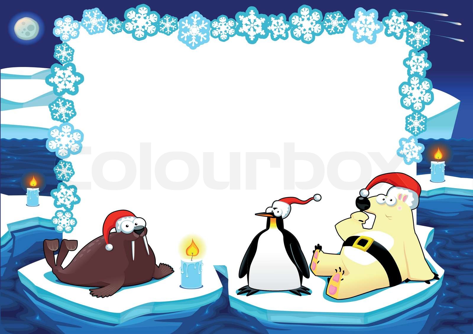 Funny card with empty space for text. | Stock vector | Colourbox