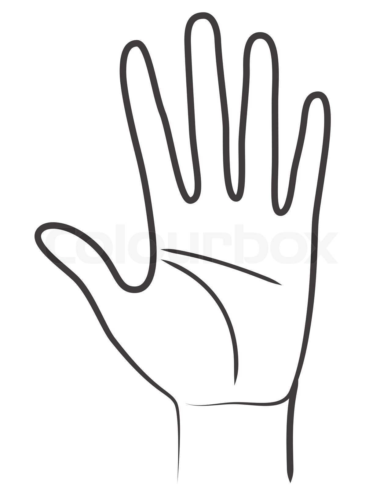 Hand symbol | Stock vector | Colourbox