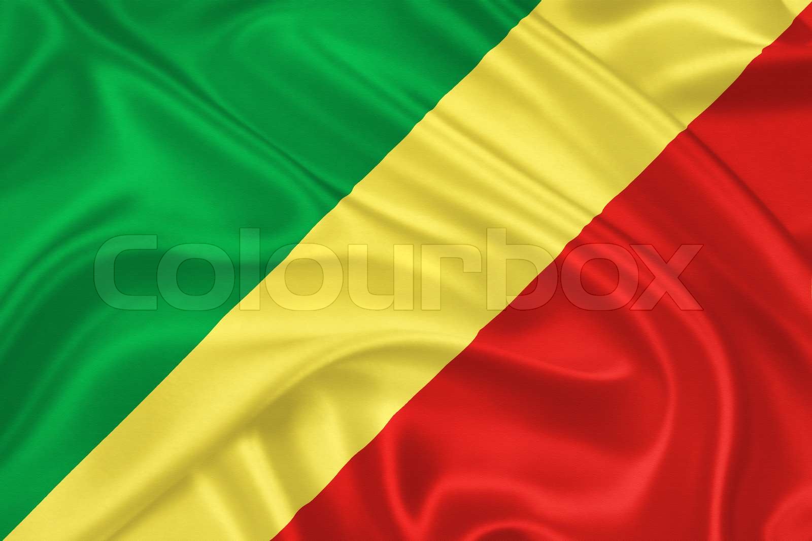 Flagge der Republik Kongo | Stock Bild | Colourbox