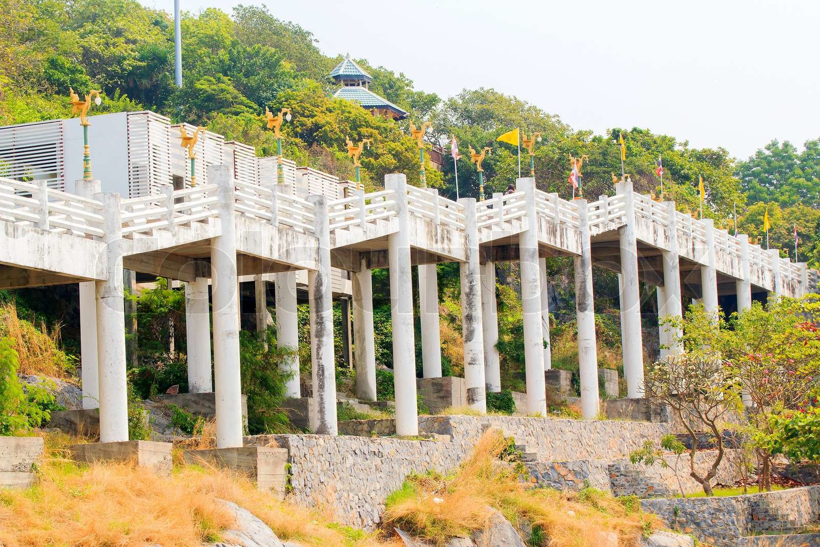 White bridge | Stock image | Colourbox