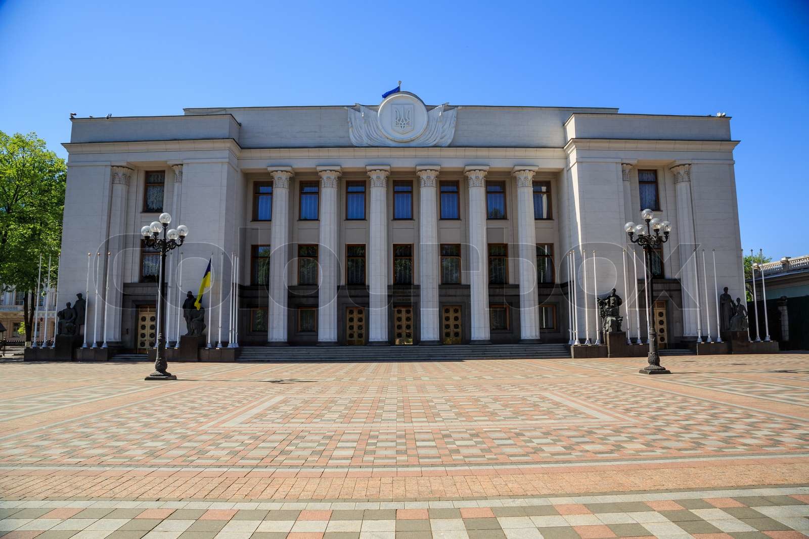 Ukrainian parlament building Kiev | Stock image | Colourbox