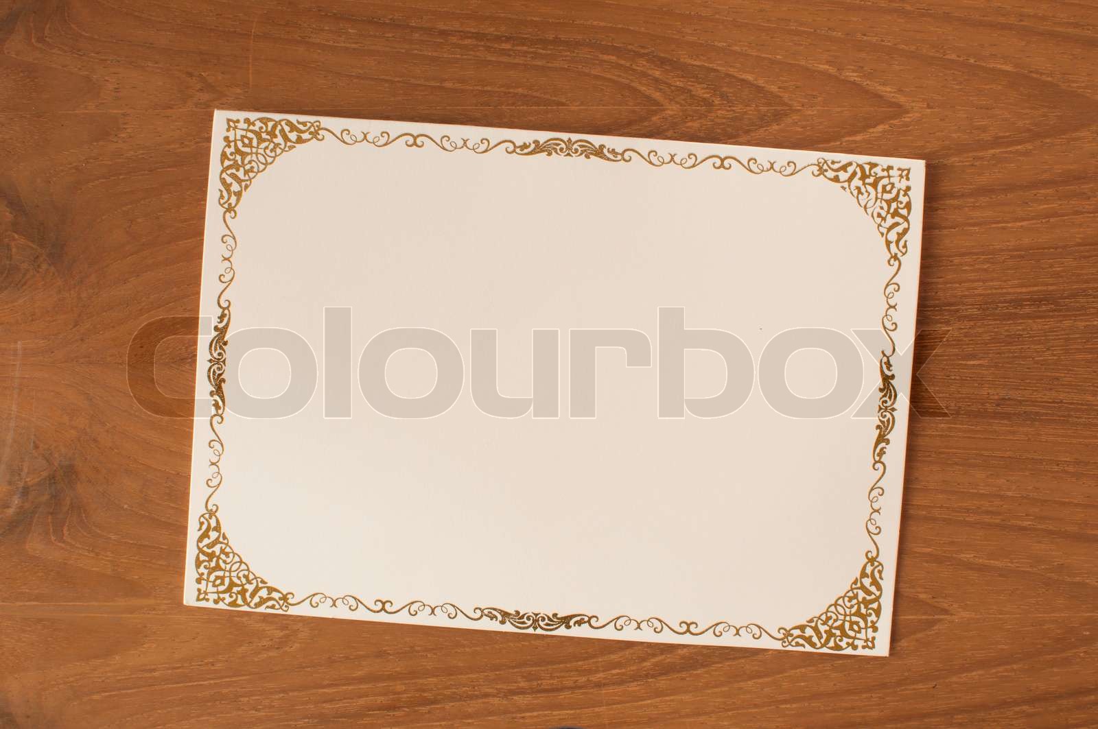 bank invitation card | Stock image | Colourbox