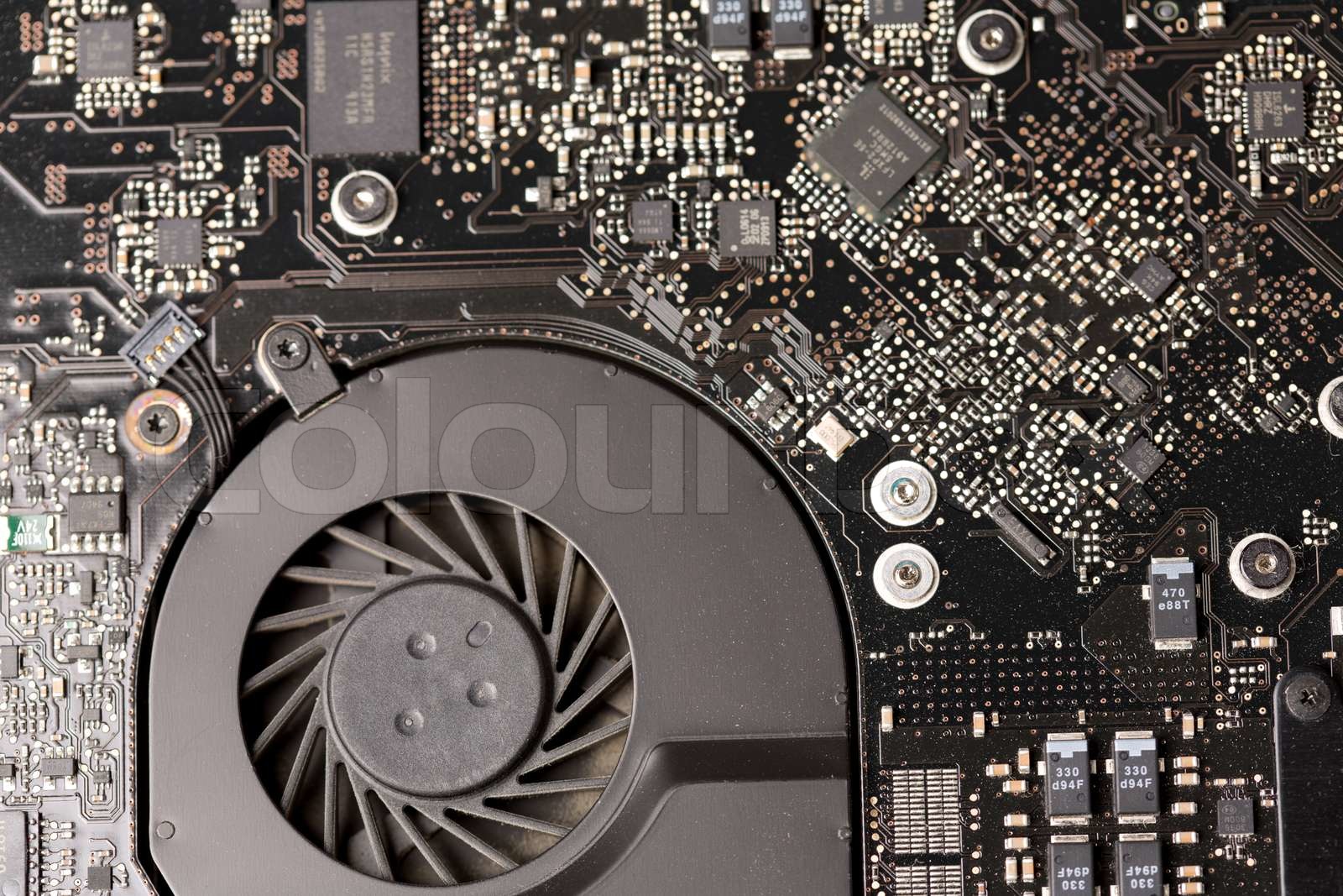 Cooling system of a circuit board | Stock image | Colourbox