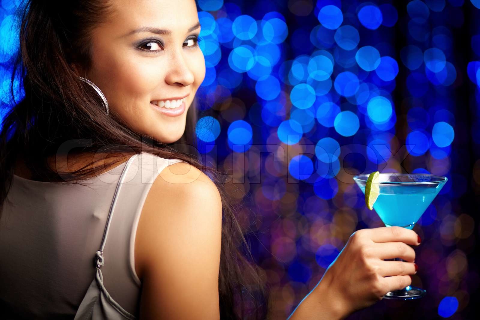 Cocktail girl | Stock image | Colourbox