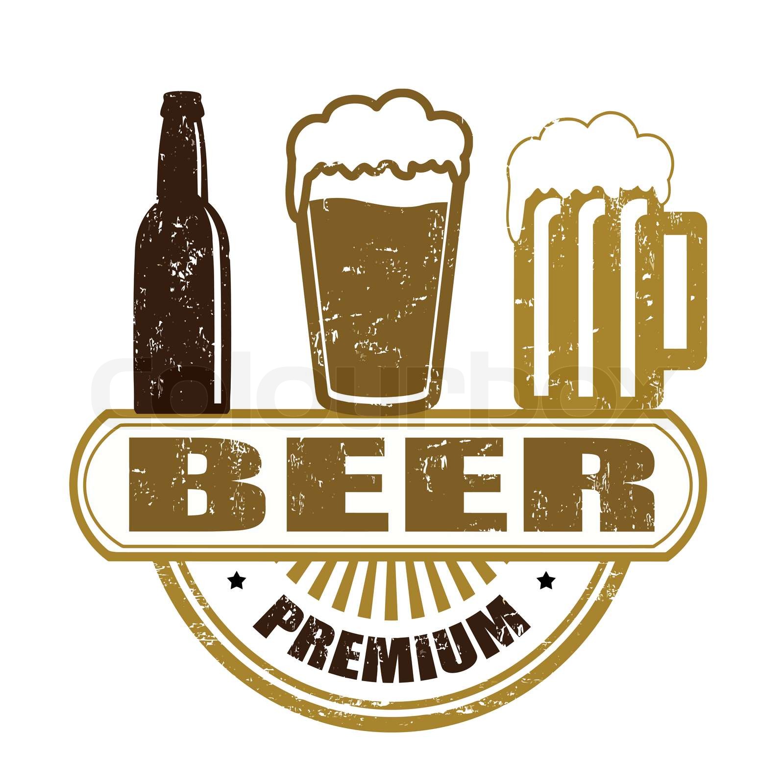 Premium beer stamp | Stock vector | Colourbox