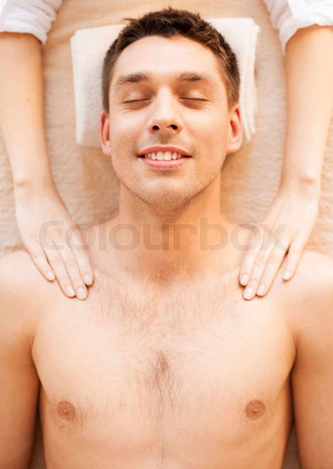 man in spa | Stock image | Colourbox