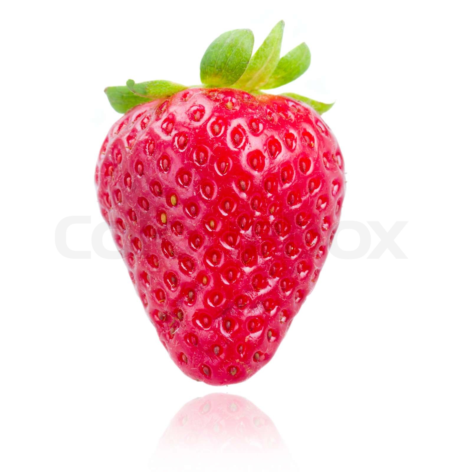 one strawberry | Stock image | Colourbox