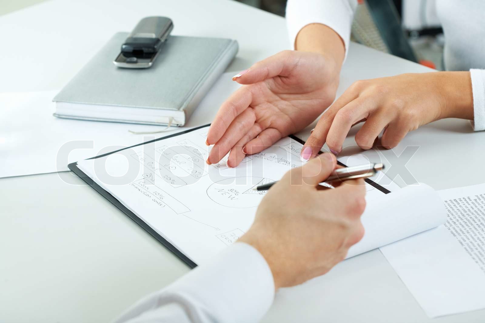 Explaining diagram | Stock image | Colourbox