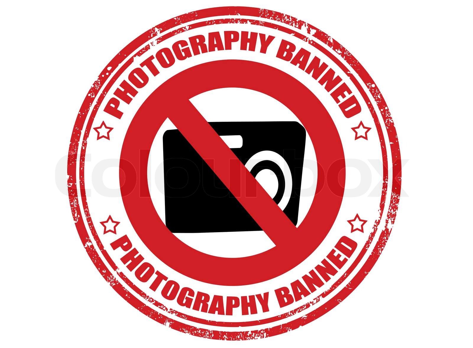 Photography banned-stamp | Stock vector | Colourbox