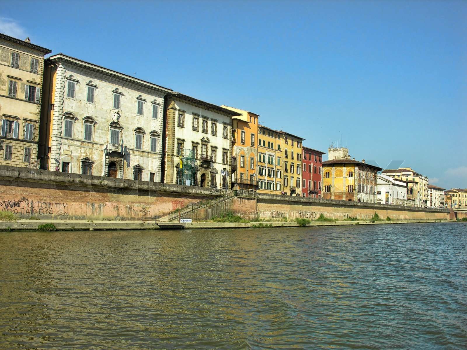 Pisa, Lungarni | Stock image | Colourbox