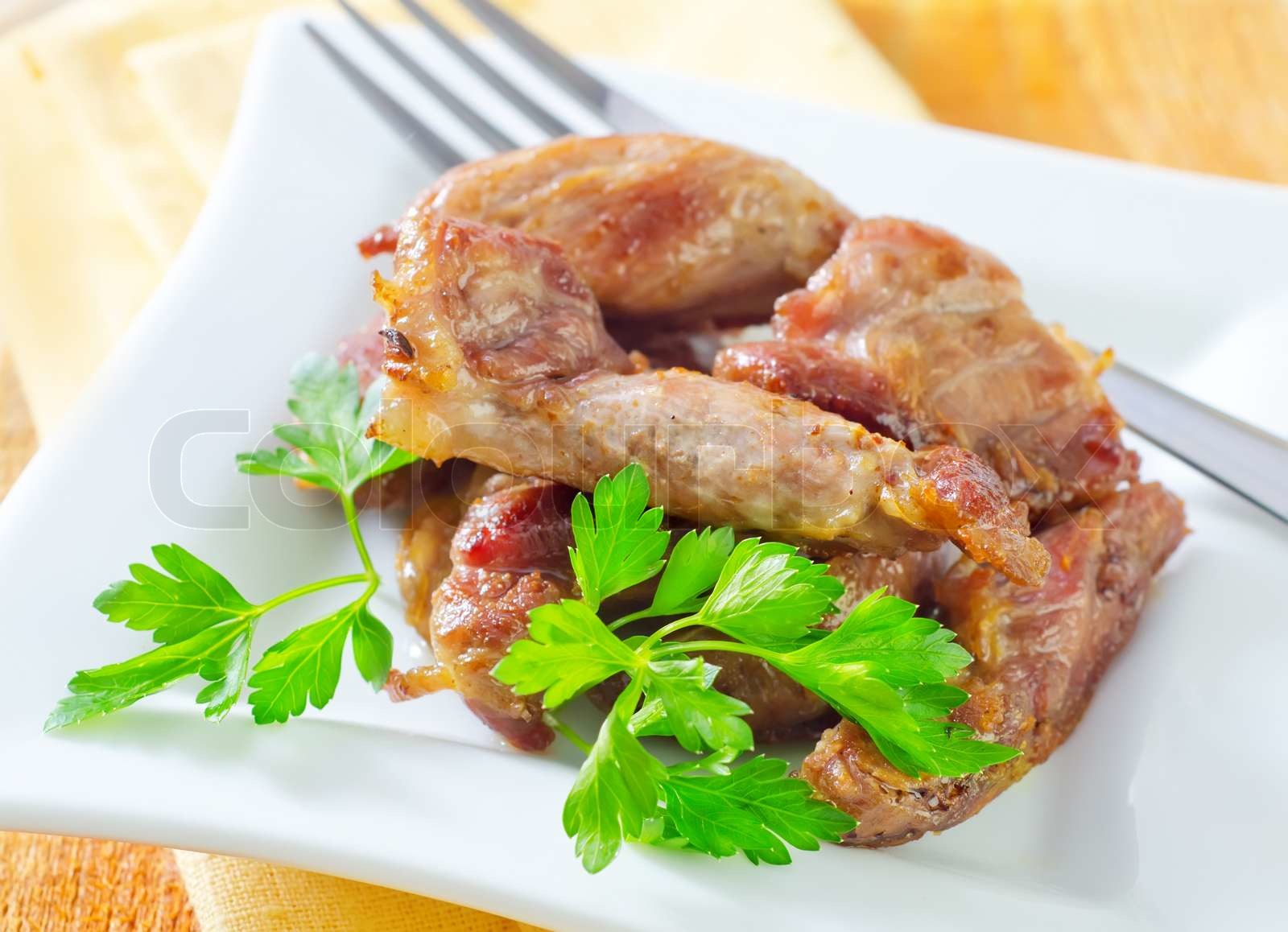 fried meat | Stock image | Colourbox