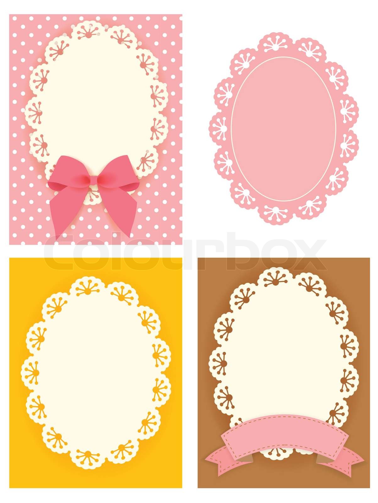 Cute Lace Pattern - Vector File EPS10 | Stock vector | Colourbox