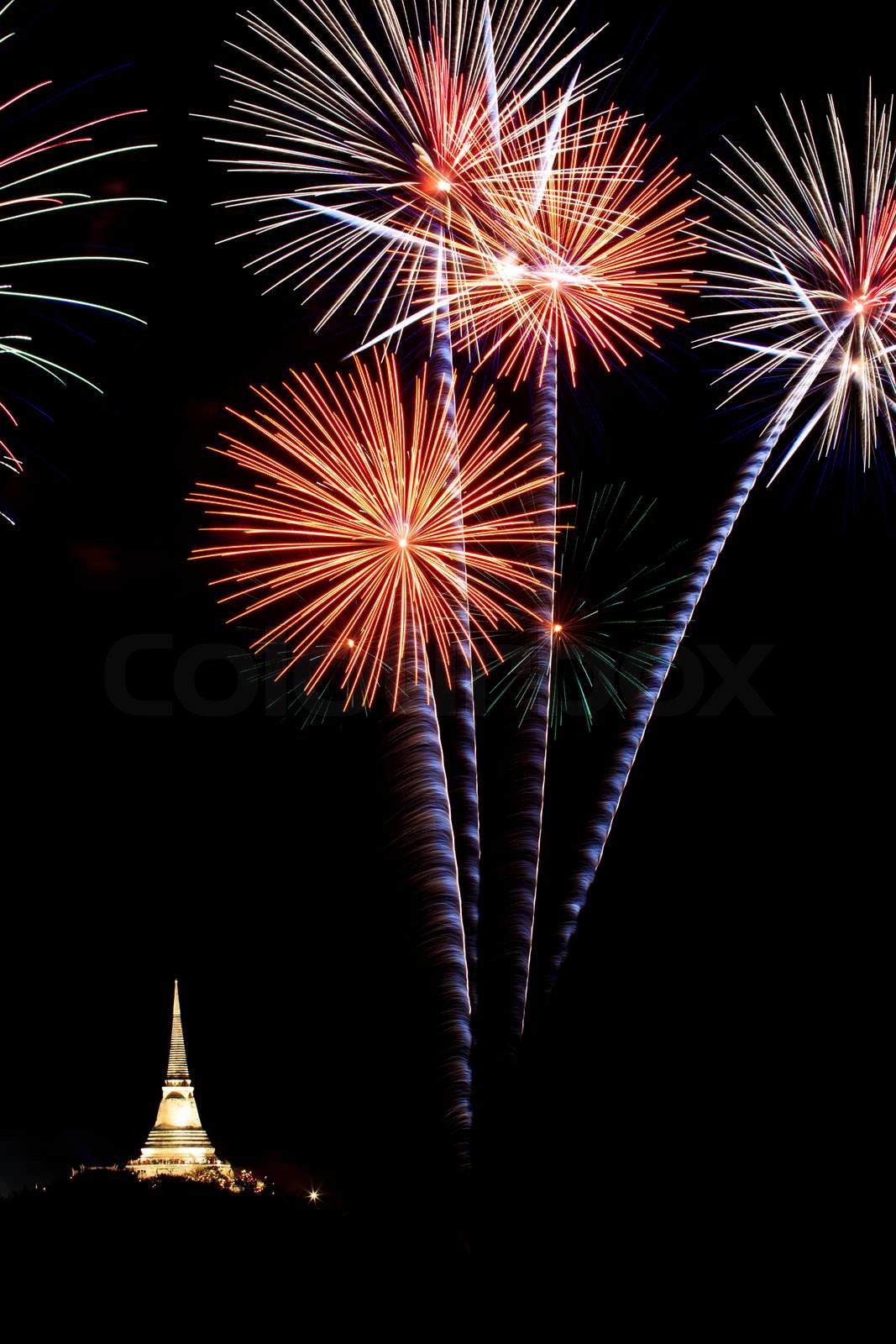 Colorful fireworks | Stock image | Colourbox