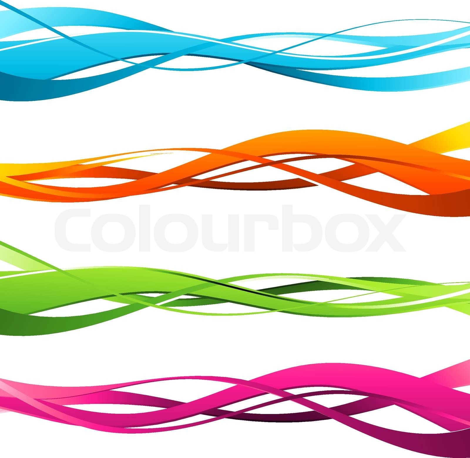 Set of wave design element | Stock vector | Colourbox